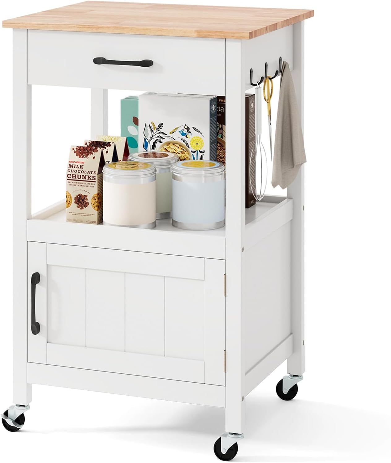 Amazon.com - Giantex Kitchen Cart with Storage, Small Kitchen Island on ...