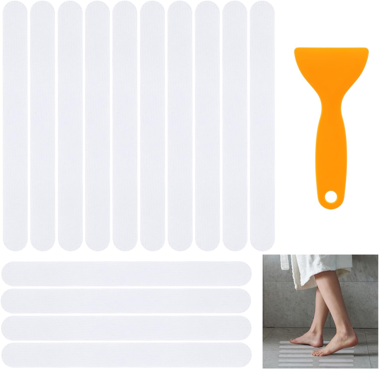 Ouligay 28Pcs Anti Slip Bath Stickers Non Slip Shower Stickers Adhesive ...