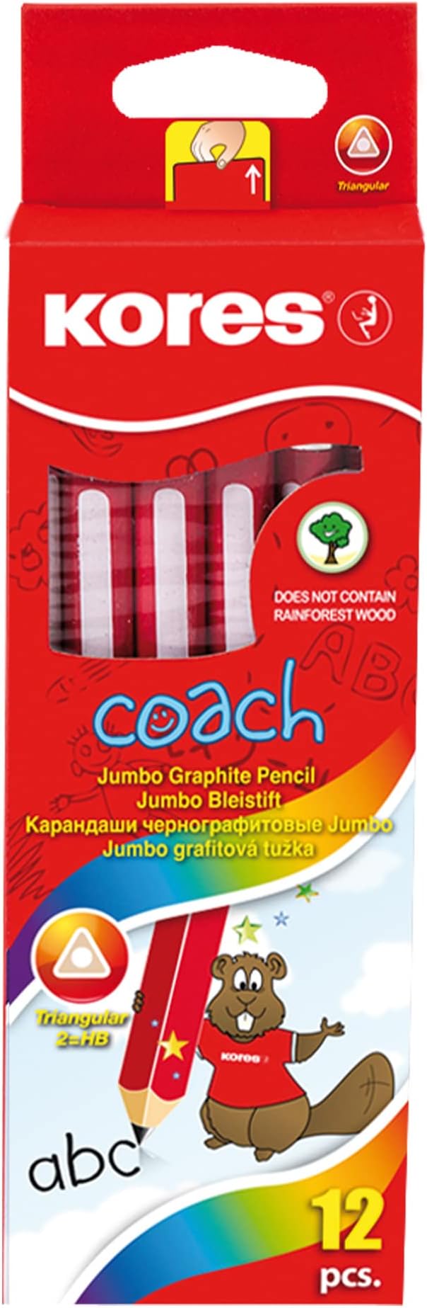 BIC Kids Jumbo Triangular Learner Pencils, Large HB Graphite Pencils ...