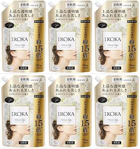 Amazon | 【まとめ買い】フレアフレグランス 柔軟剤 IROKA(イロカ) Naked Lily ネイキッドリリーの香り 710ml×6個 | ノーブランド品 | 液体柔軟剤