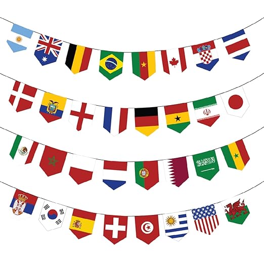 thePartyPopper Qatar 2022 Soccer World Cup 32 Participating Countries ...