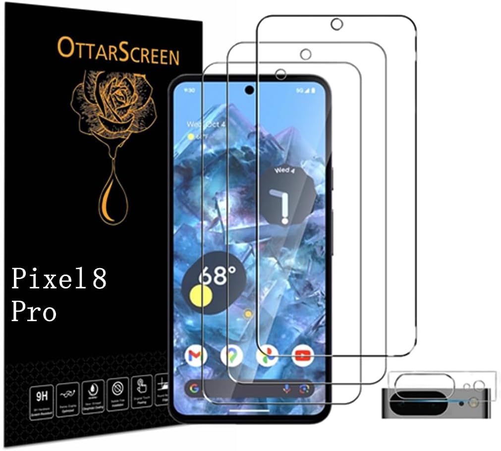 Amazon.com: 3 Pack for Google Pixel 8 Pro Screen Protector, 3 Pack ...