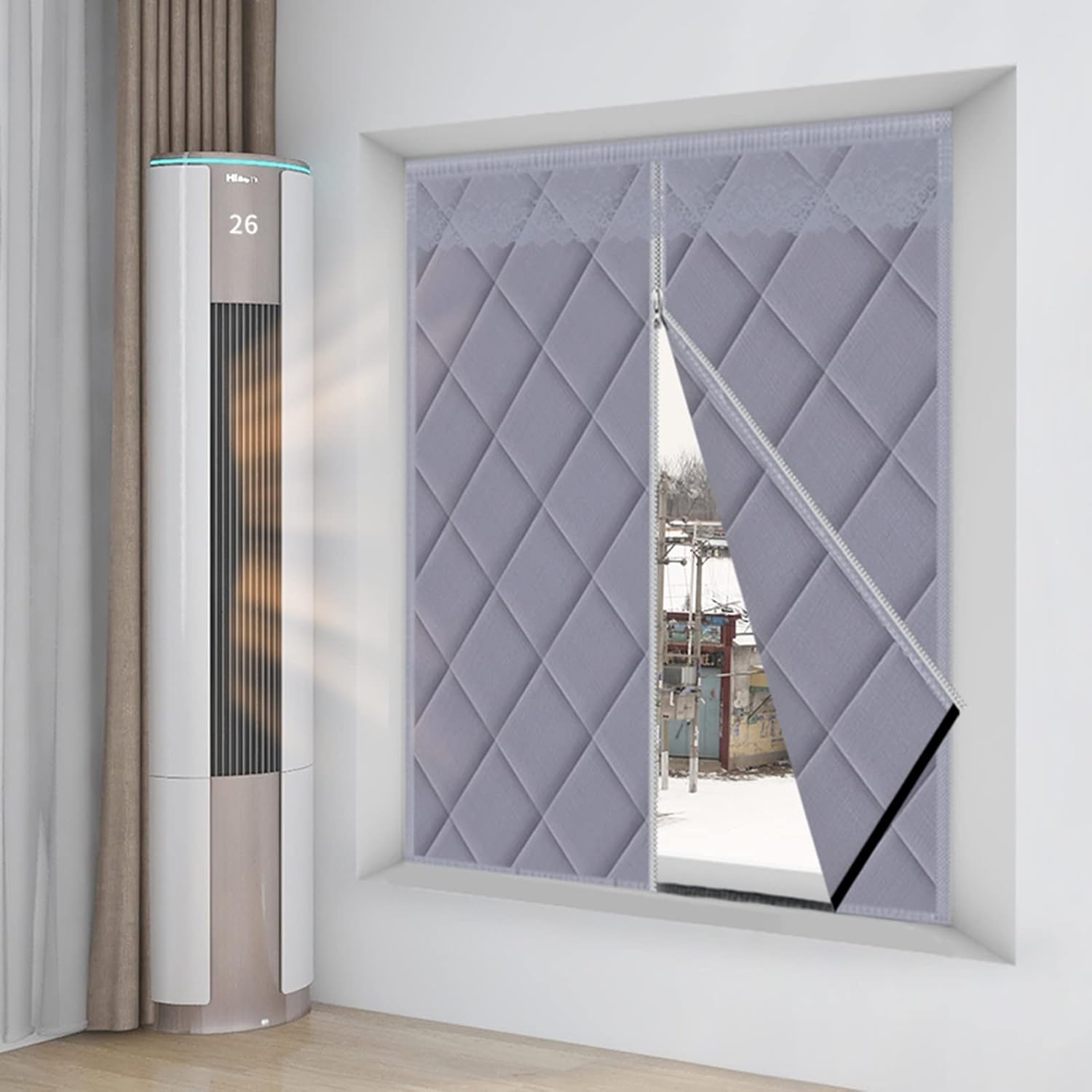 ALOBY Thermal Protection Curtain Window Heavy Duty Oxford Soundproof ...