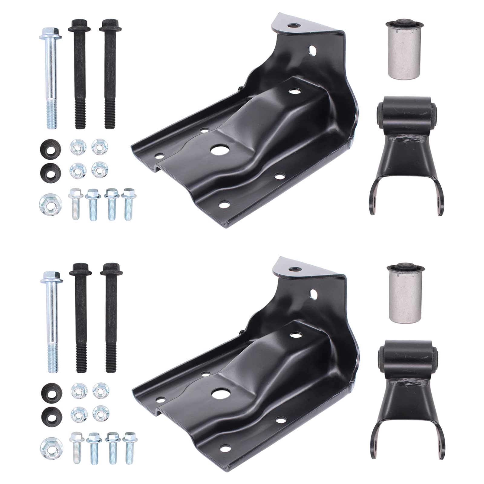 Snapklik.com : Rear Left And Right Leaf Spring Hanger Bracket And ...