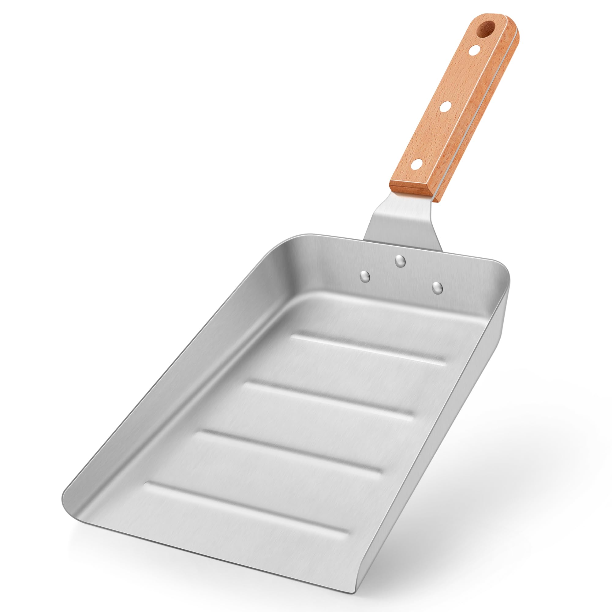 Amazon.com: Large Griddle Food Scoop, Joyfair Metal Spatula Turner for ...
