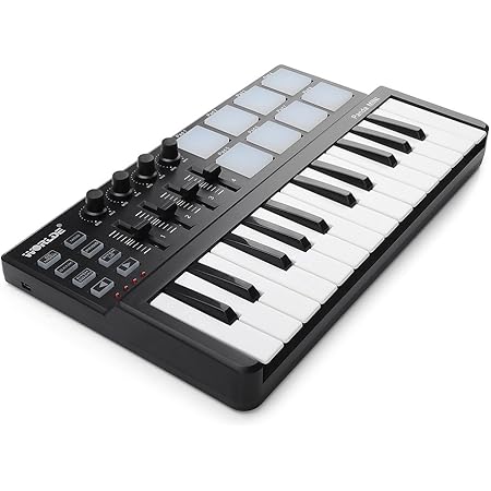 Amazon.com: Vangoa MIDI Keyboard Controller 25 Keys, Worlde Panda MINI ...