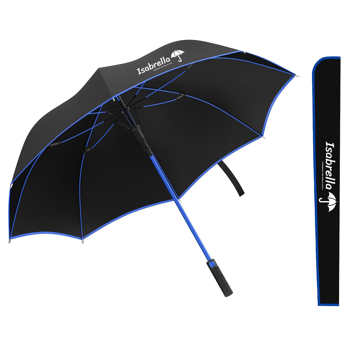 ISABRELLA Umbrella for Men - 54 Inch Umbrella Big Size - One-Click ...