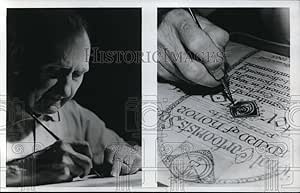 Imágenes históricas 1974 Foto de prensa del ex dibujante periódico ...