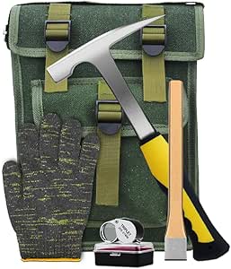 Amazon.com: Hear XSUS 5 PCS Rockhounding Tools - Geology Rock Pick ...