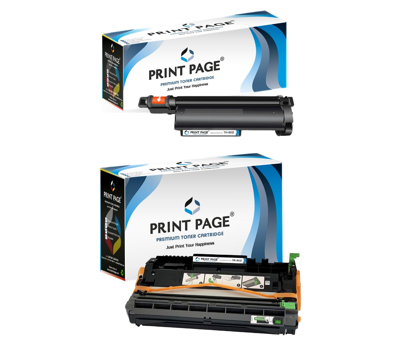 Print Page TN B021 Toner Cartridge + DR-B021 Imaging Drum Unit Combo ...