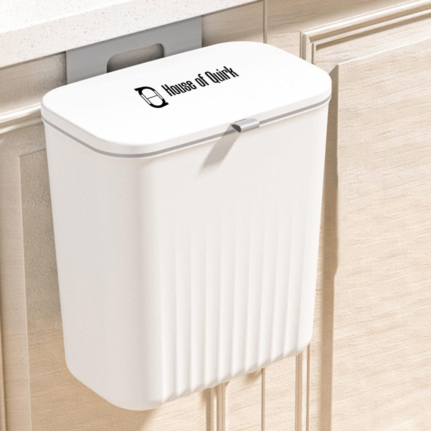 Cq acrylic Kitchen Compost Bin for Counter Top or Under Sink,2.4 Gallon ...