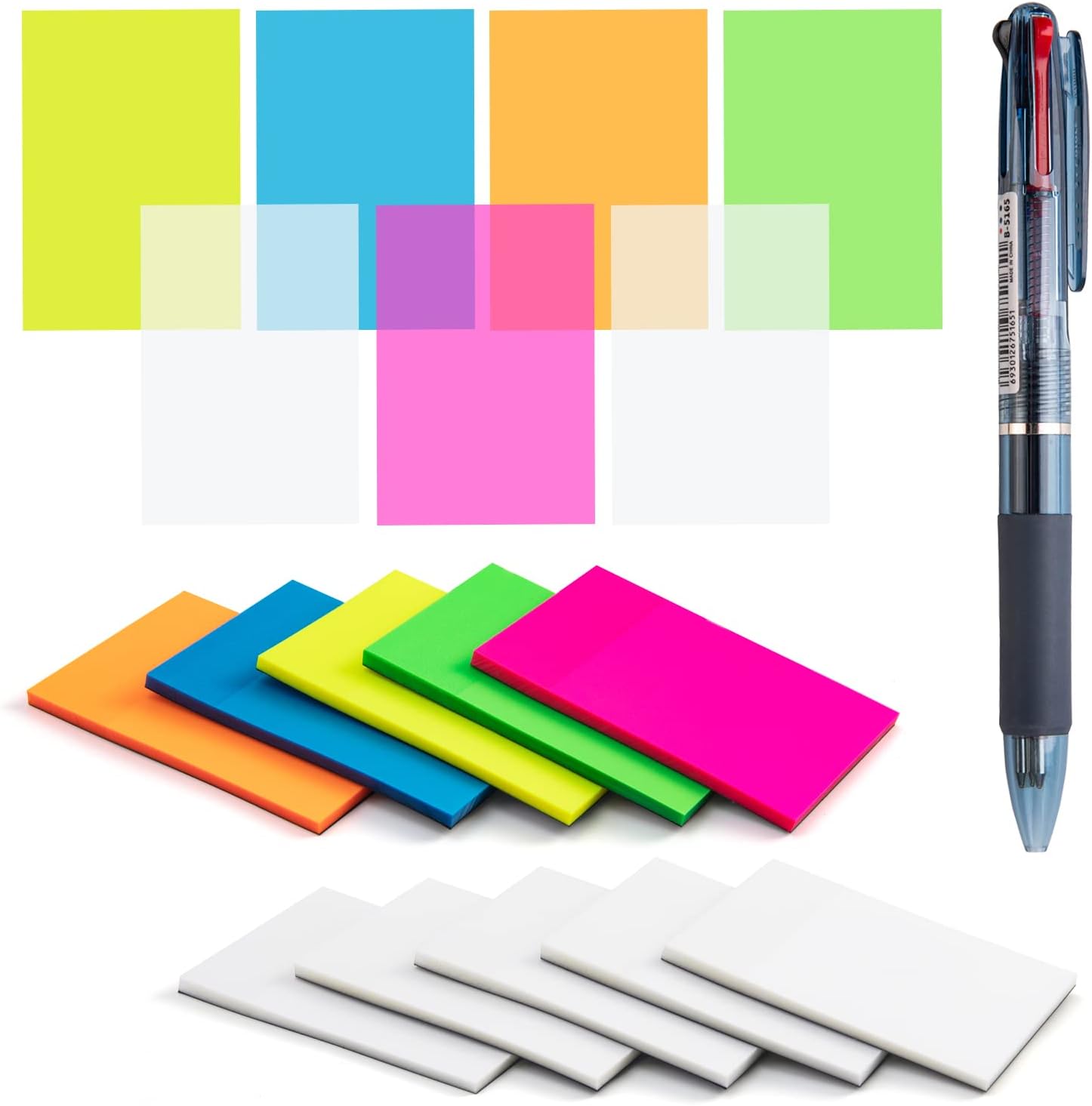 Amazon.com : Sticky Notes, 3"x 2" Self-Stick Notes Pads, Easy to Post ...