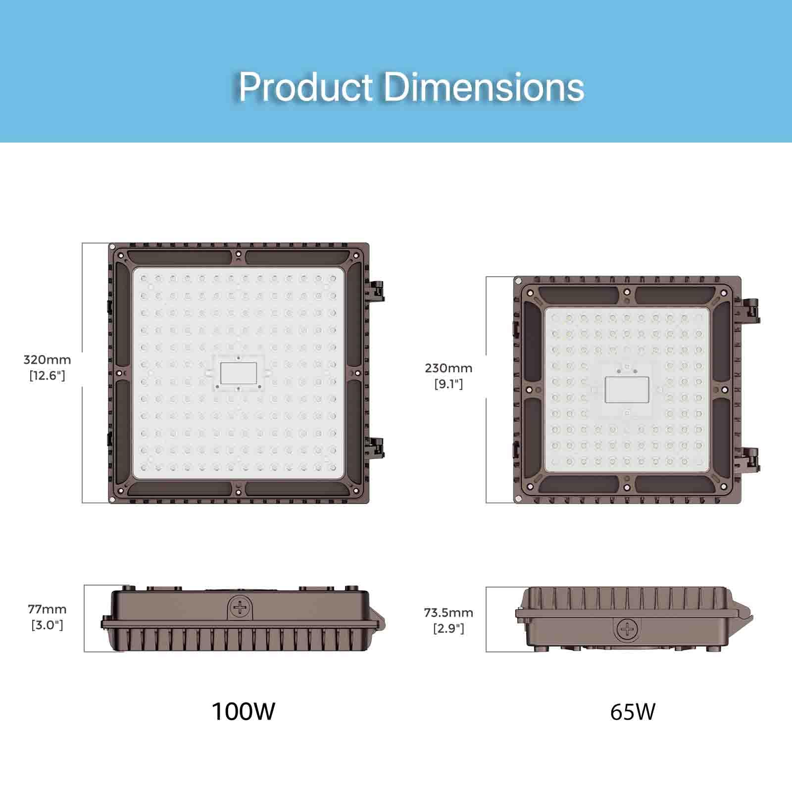 Snapklik.com : LED Canopy Light 65W,8450Lumens Canopy LED Lights 4000K ...