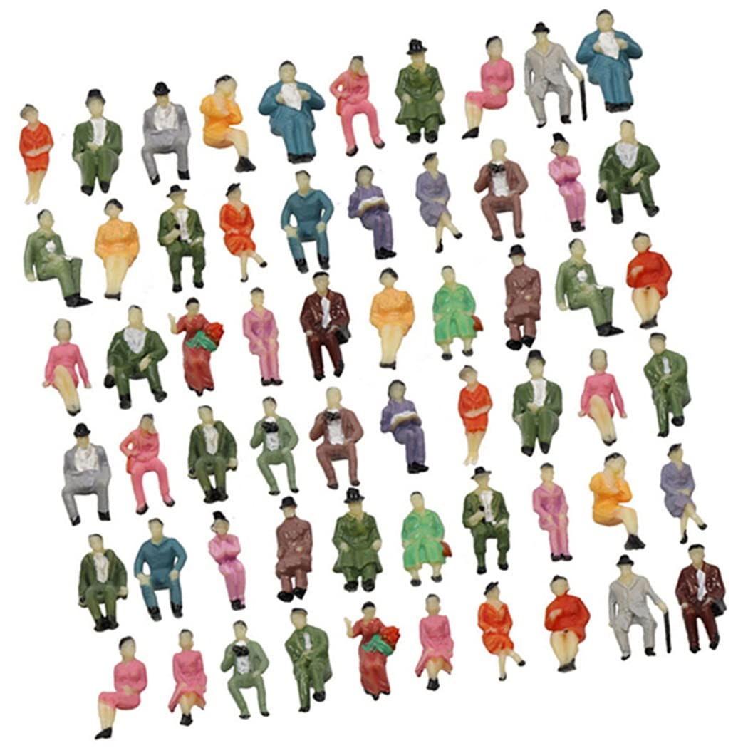 Buy NA 60X People Figurines 1:87 Scale Model Trains Architectural ...