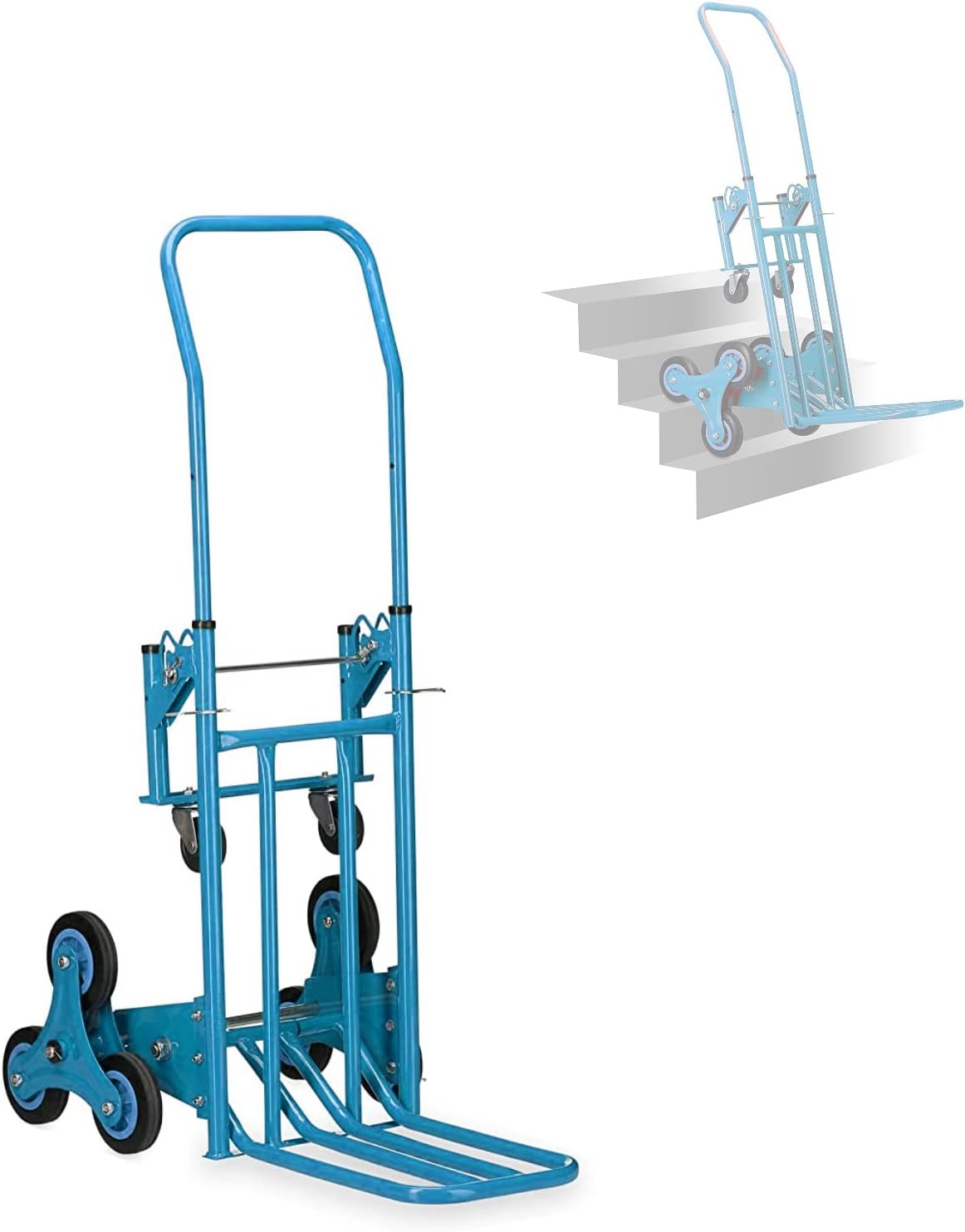Carrello per scale con 8 ruote Portata MAX 200 KG Carrellino Porta ...