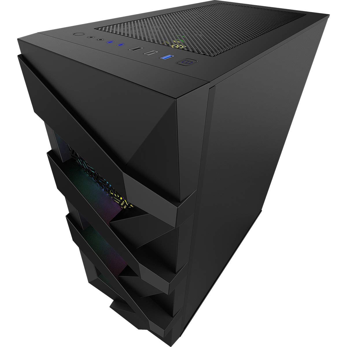 GameMax Vengeance ARGB PC Gaming Case, ATX, 4 Razor Extreme ARGB ...
