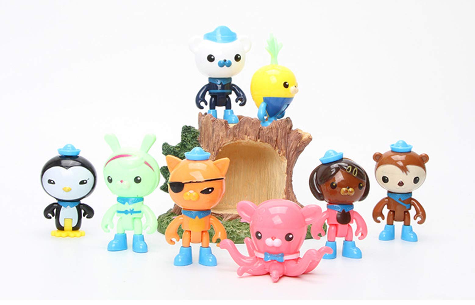 LEBERY Octonauts Cake Topper 8pcs, Mini Octonauts Figures Birthday Cake ...