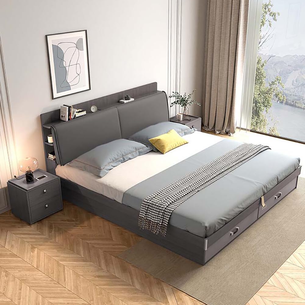 Royaloak Tivoli Italian Queen Size Bed | Hdf Bed Queen Size with ...