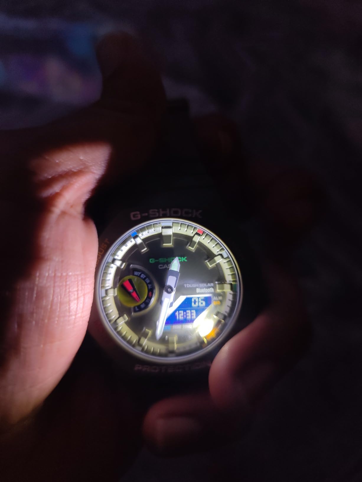 Casio G-Shock GA-B2100FC-3ADR Multi-Coloured Analog-Digital Dial Green ...