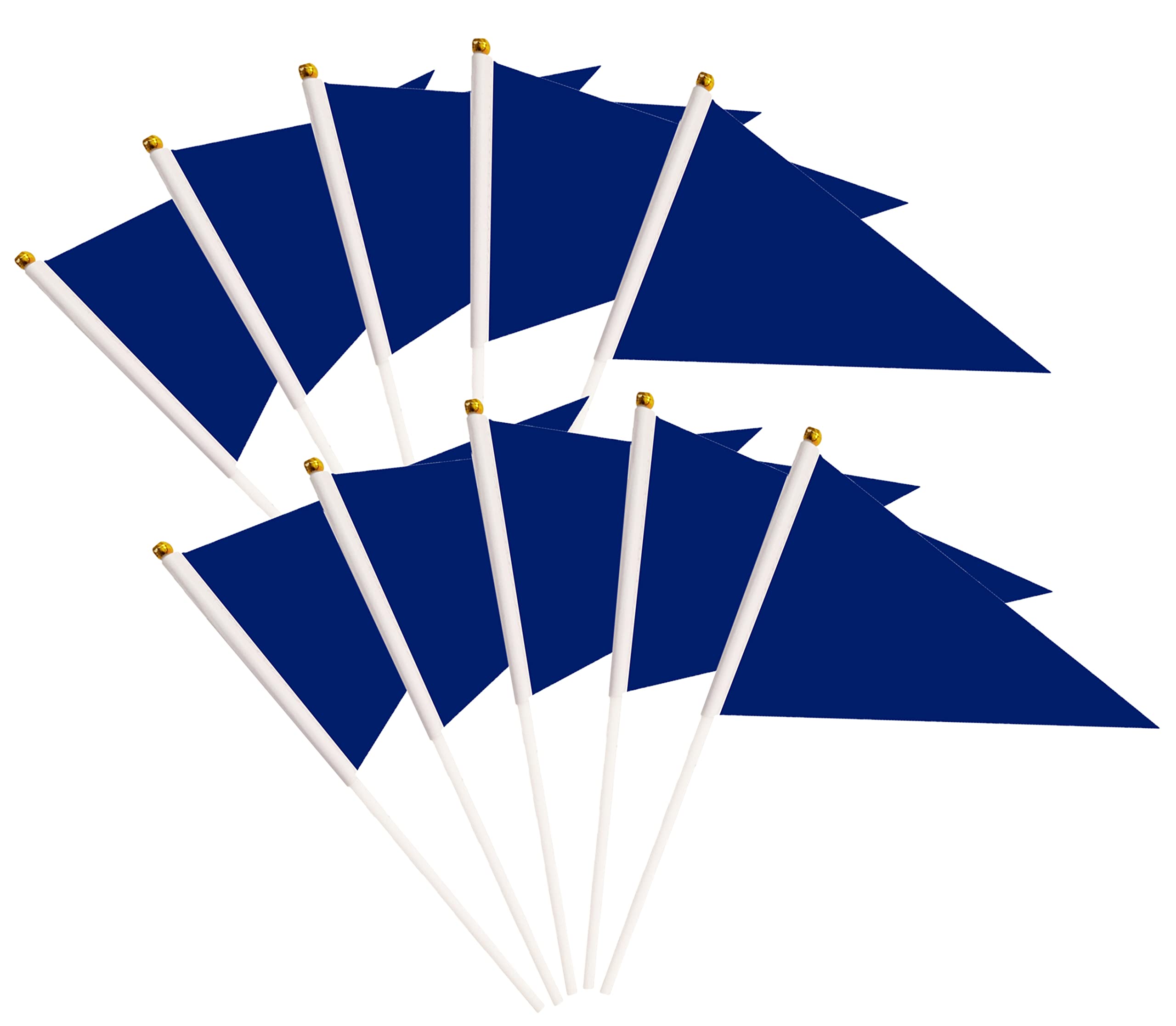 Amazon.com : 50 Pack Dark Blue Pennant Small Mini Flags On Sticks,Hand ...