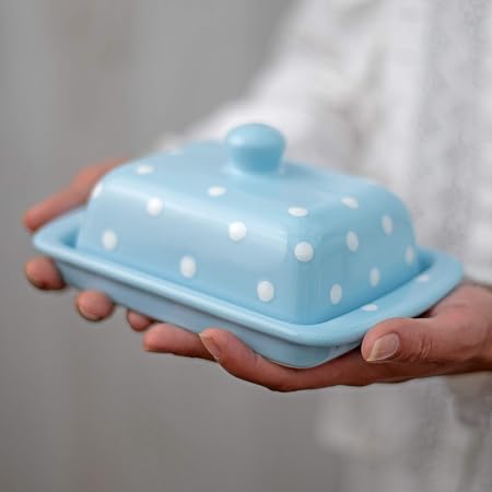 Amazon.com | Handmade Ceramic European Covered Butter Dish With Lid ...