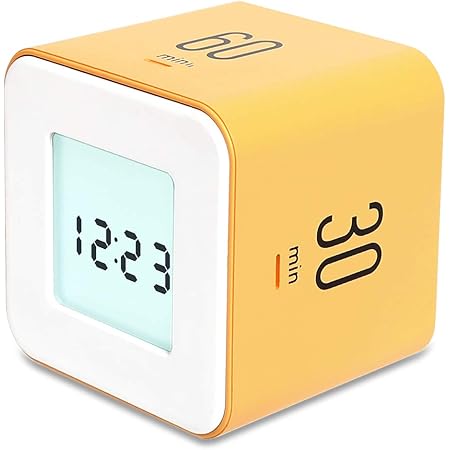 Amazon.com: mooas Multi Cube Timer/Rotating Timer, Simple Operation, Clock & Timer (Yellow ...