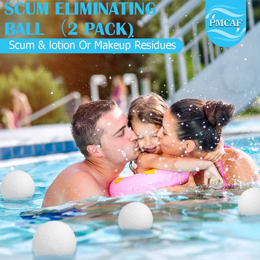 Snapklik.com : Scum Eliminating Ball, 4 Pack Reusable Scum Oil ...
