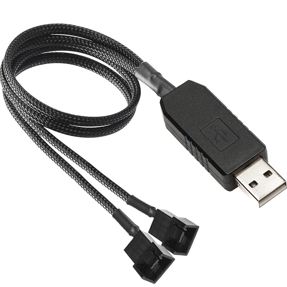 Gebildet Full Speed 12V Voltage Step-Up USB to Dual 3-Pin and 4-Pin PC ...