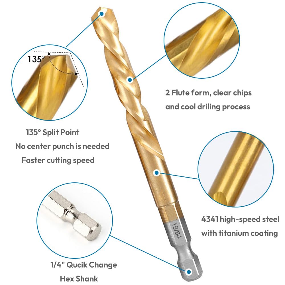 Snapklik.com : 11 Pieces Stripped Screw Extractor Set, Reverse Drill ...