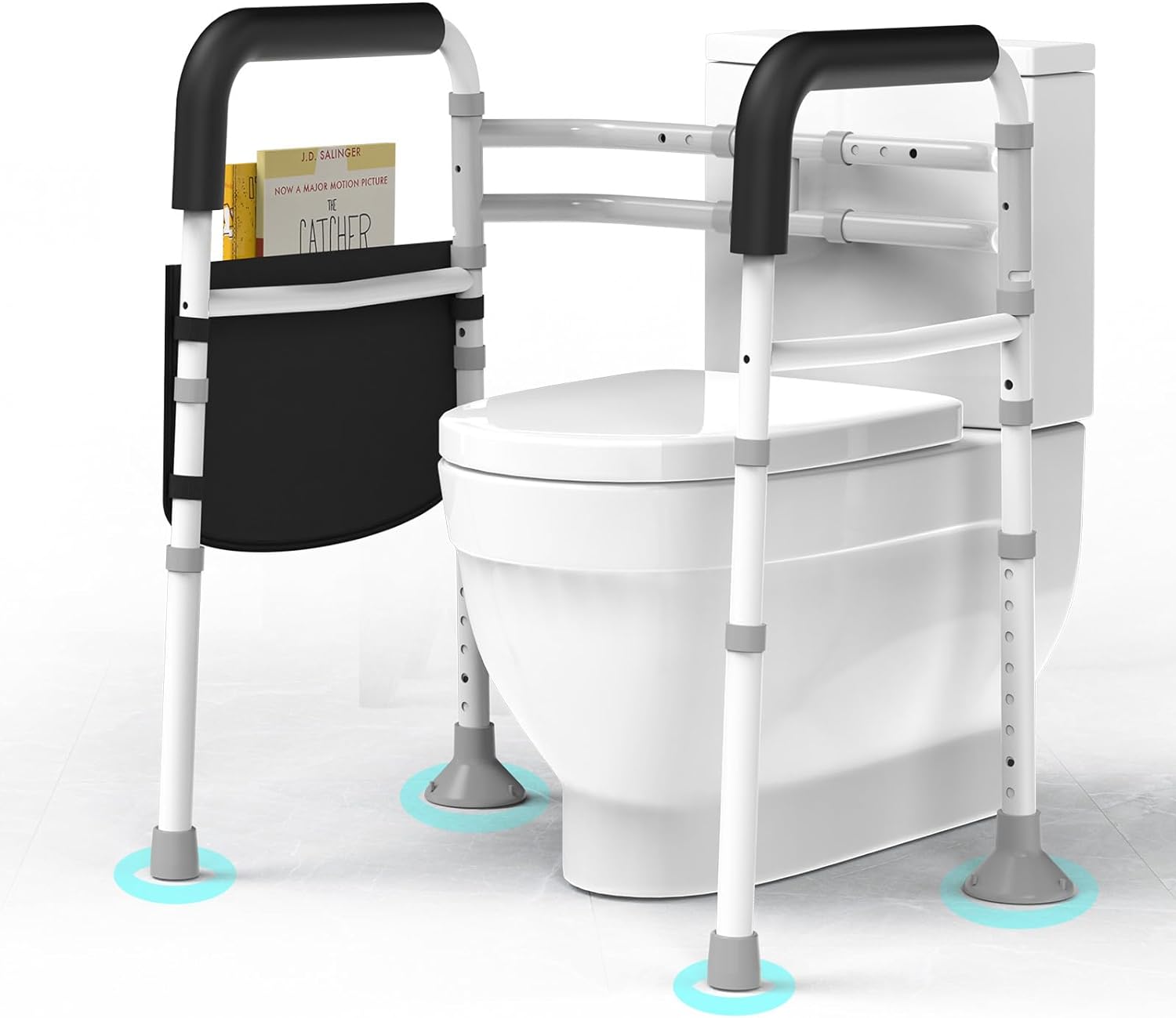 Amazon.com: WISDEER Toilet Safety Rails Stand Alone - Adjustable Detachable Toilet Safety Frame ...