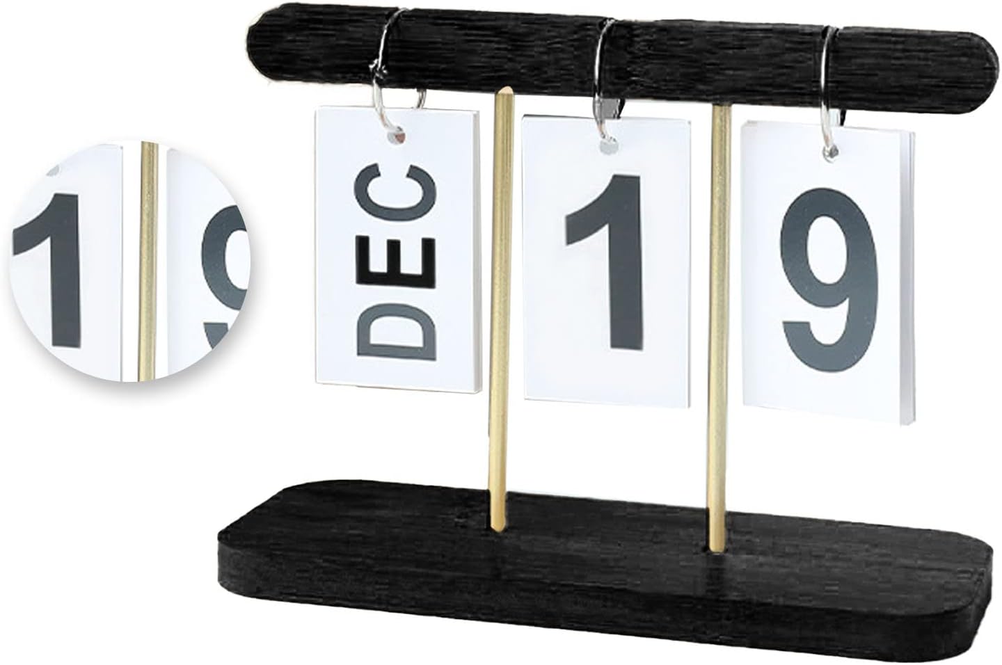 Amazon.com : Tnfeeon Daily Office Desk Calendar Portable Perpetual Flip ...