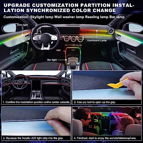 Snapklik.com : Dreamcolor Acrylic Interior Car LED Strip Light