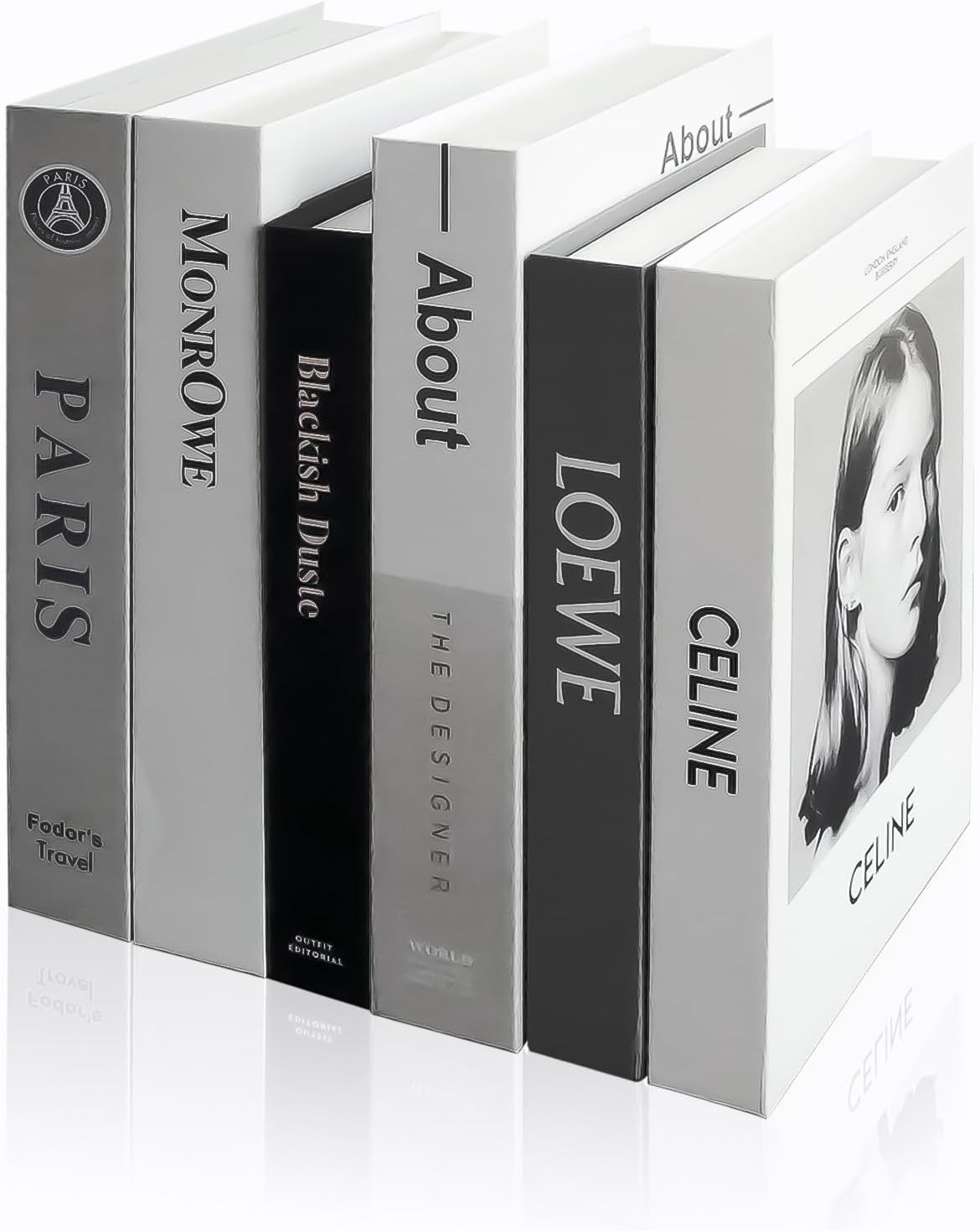Amazon.com: 4 Pack Faux Books for Decoration, Ediactcyl Modern Fashion ...