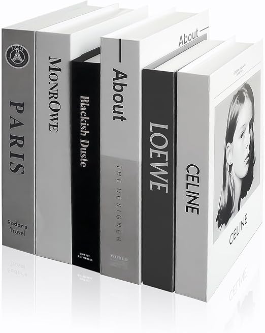 Amazon.com: EFH 6 Pcs Faux Fashion Books for Home Decoration - Modern ...