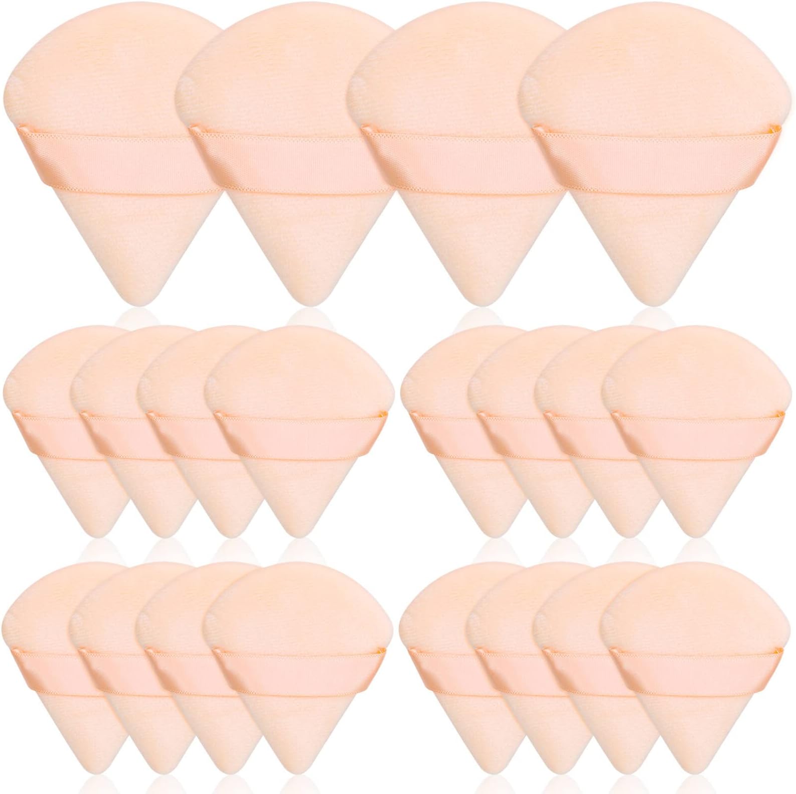Amazon.com: Thrilez 20pcs Triangle Powder Puff, Loose Powder Puffs ...