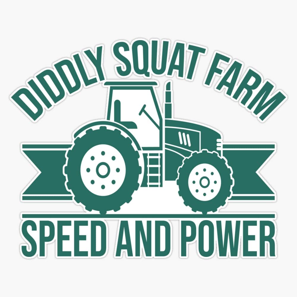 Amazon.com - Diddly Squat Farm Speed and Power Sticker Bumper Sticker ...