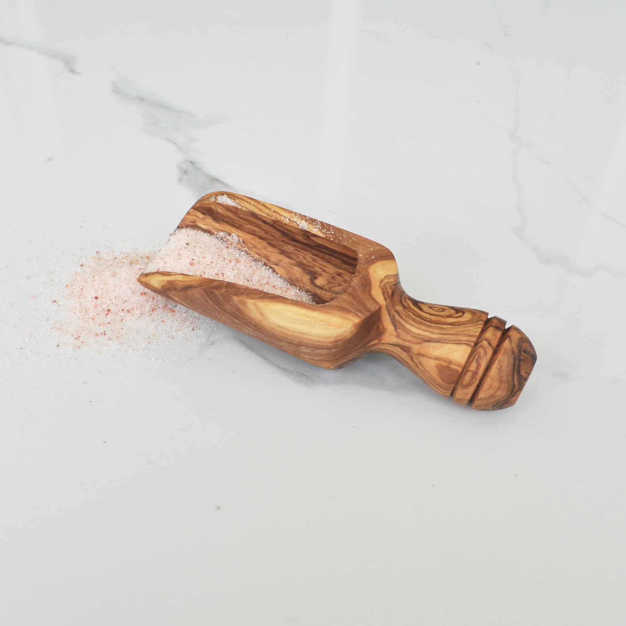 Amazon.com: Naturally Med Olive Wood Large Salt Scoop/Bath Salt Scoop ...