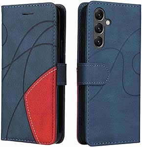 Knoowcase for Samsung A25 5G Case Shockproof Wallet Premium PU Leather Splicing Case Bumper Flip ...