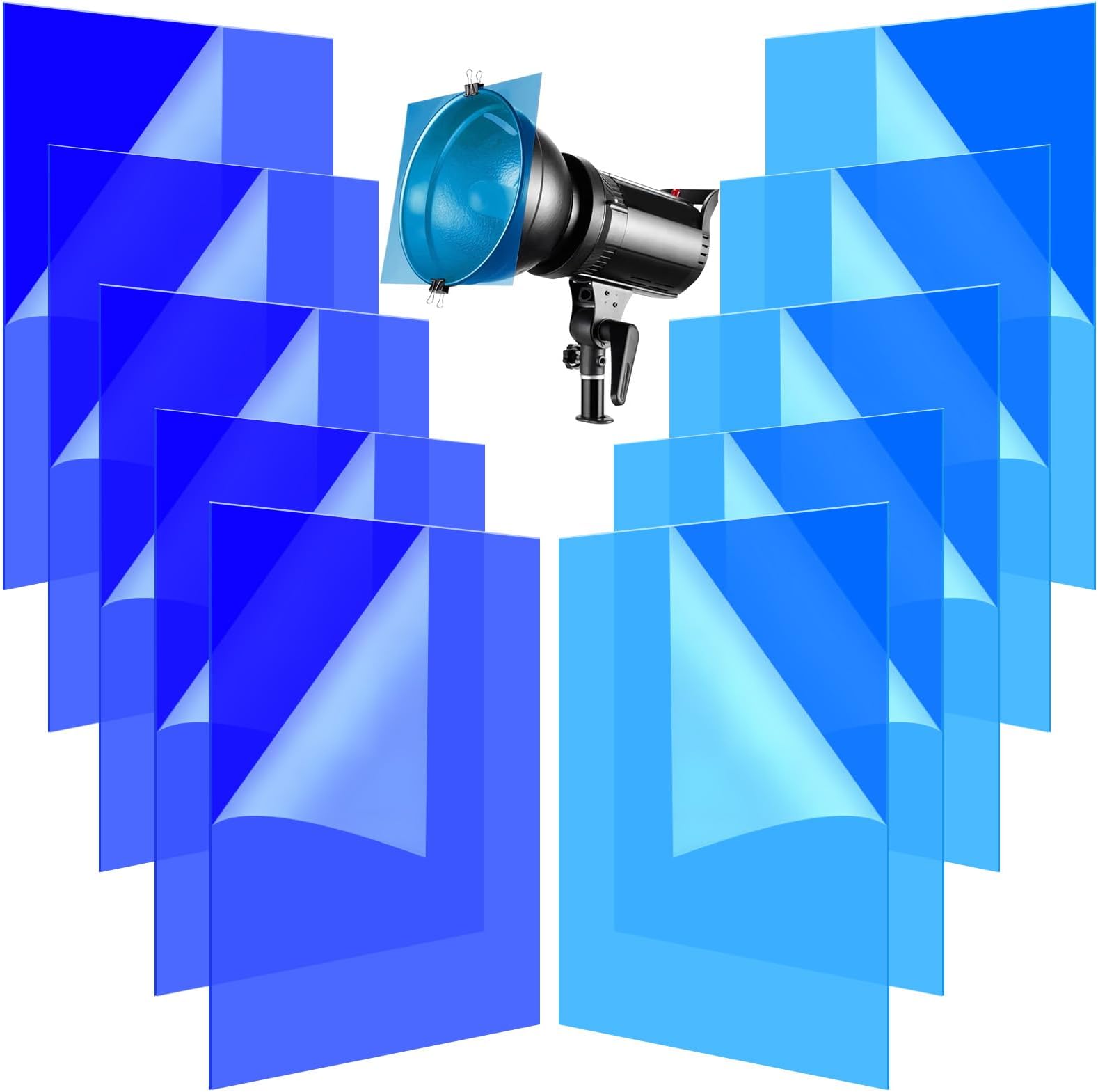 Amazon.com : SIQINZONGWA Gel Light Filter, 10 Pcs Transparent Color ...