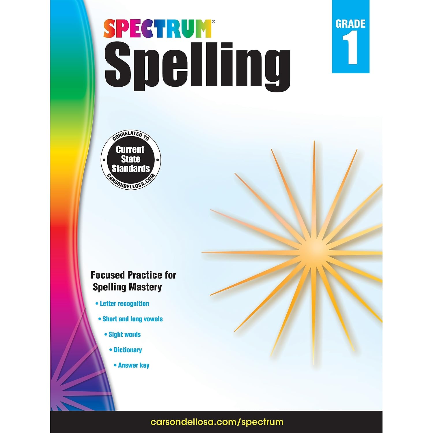 Spectrum Spelling Workbook Grade 1, Ages 6 to 7, 1st Grade Spelling ...