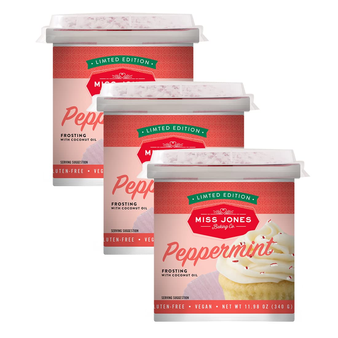 Amazon.com : Miss Jones Baking 90% Organic Holiday Buttercream Frosting ...