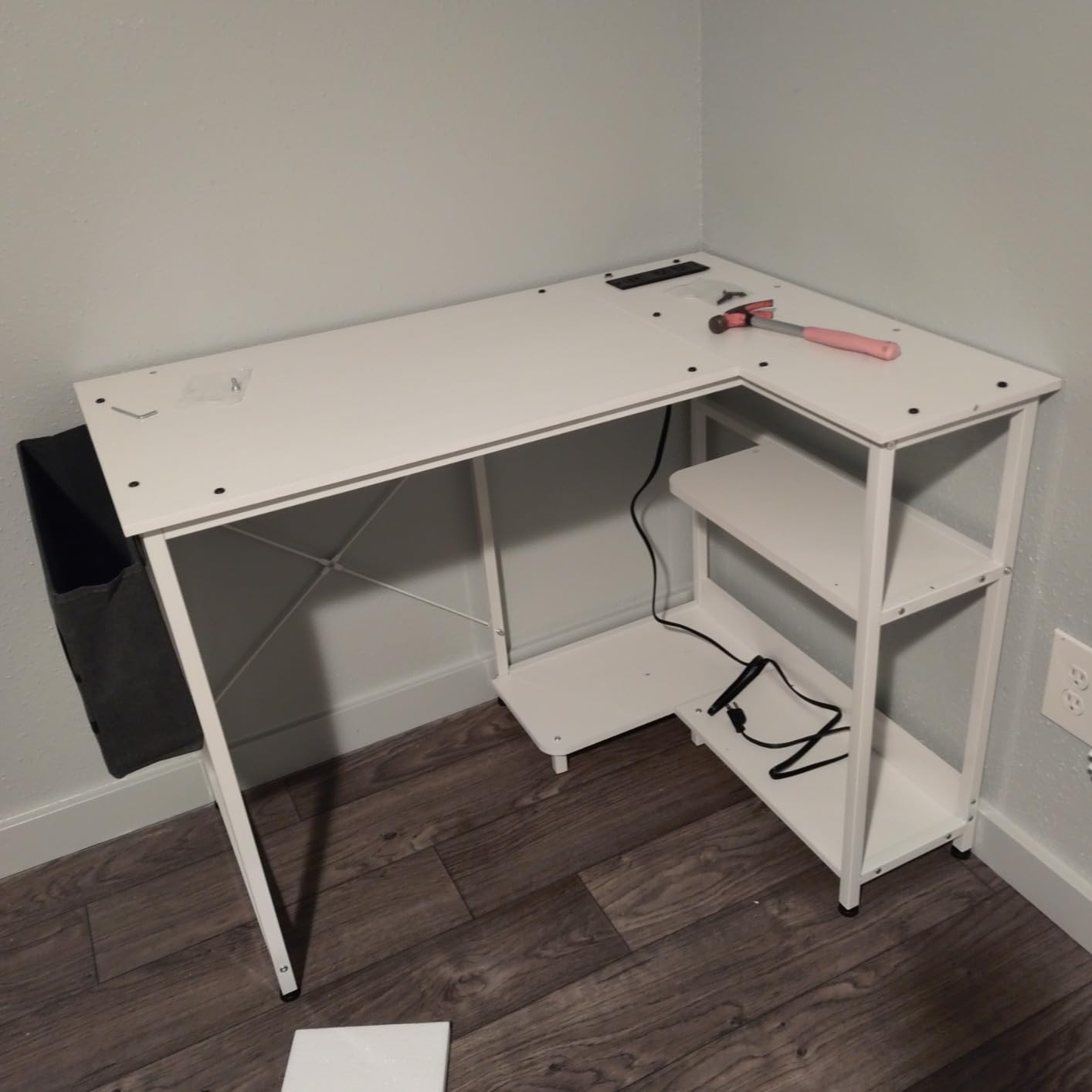 $22/mo - Finance ODK 55 Inch Small L Shaped Gaming Computer Desk with ...