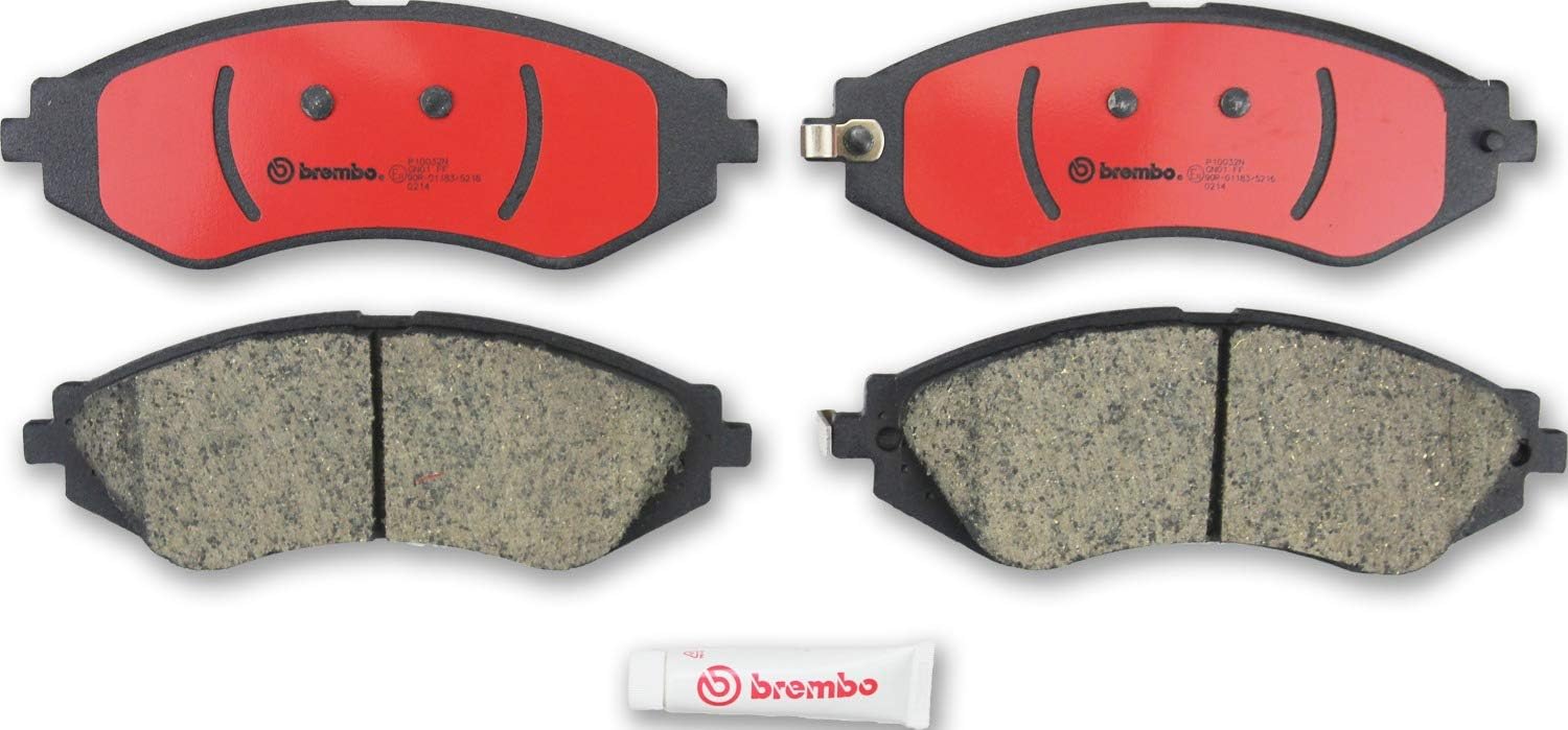 Amazon.com: Brembo P09015N Premium Ceramic Front Disc Brake Pad Set ...