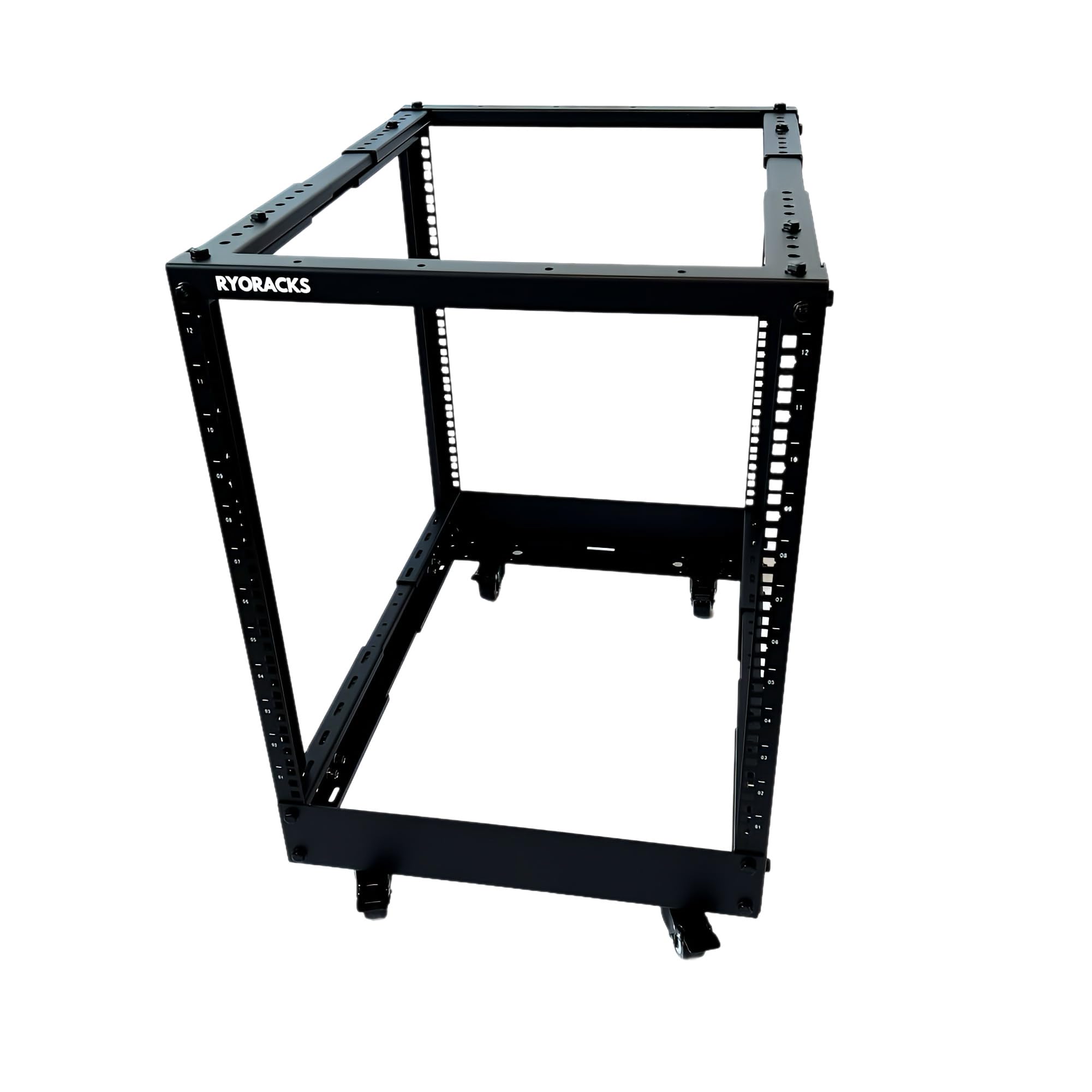 Buy RyoRacks (SWCF40C12A1) 12U 4-Post Open Frame Server Rack, 22” – 40 ...