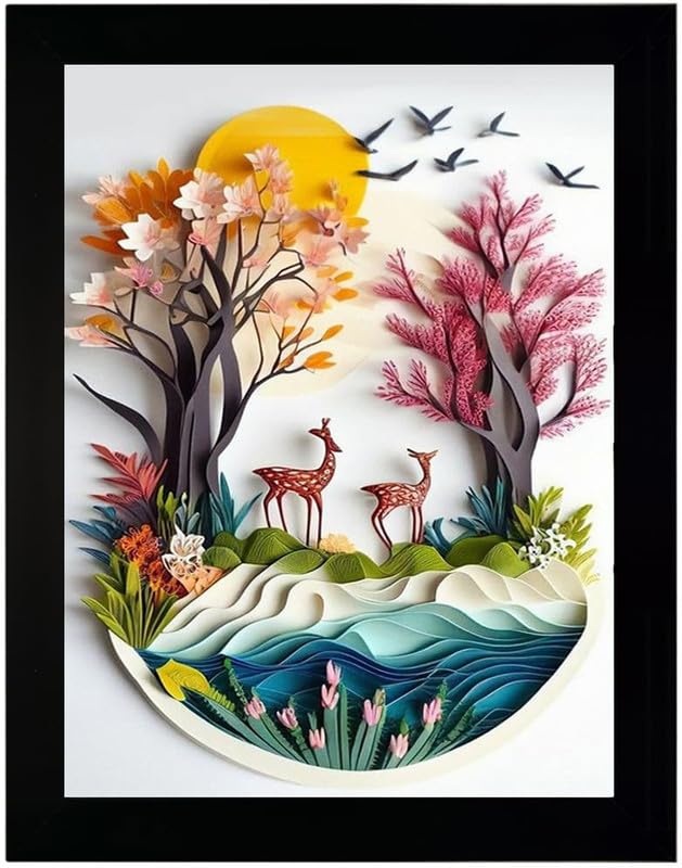 3D Decorative Wall Frames, Art Decor Posters Framed, Beautiful Nature ...