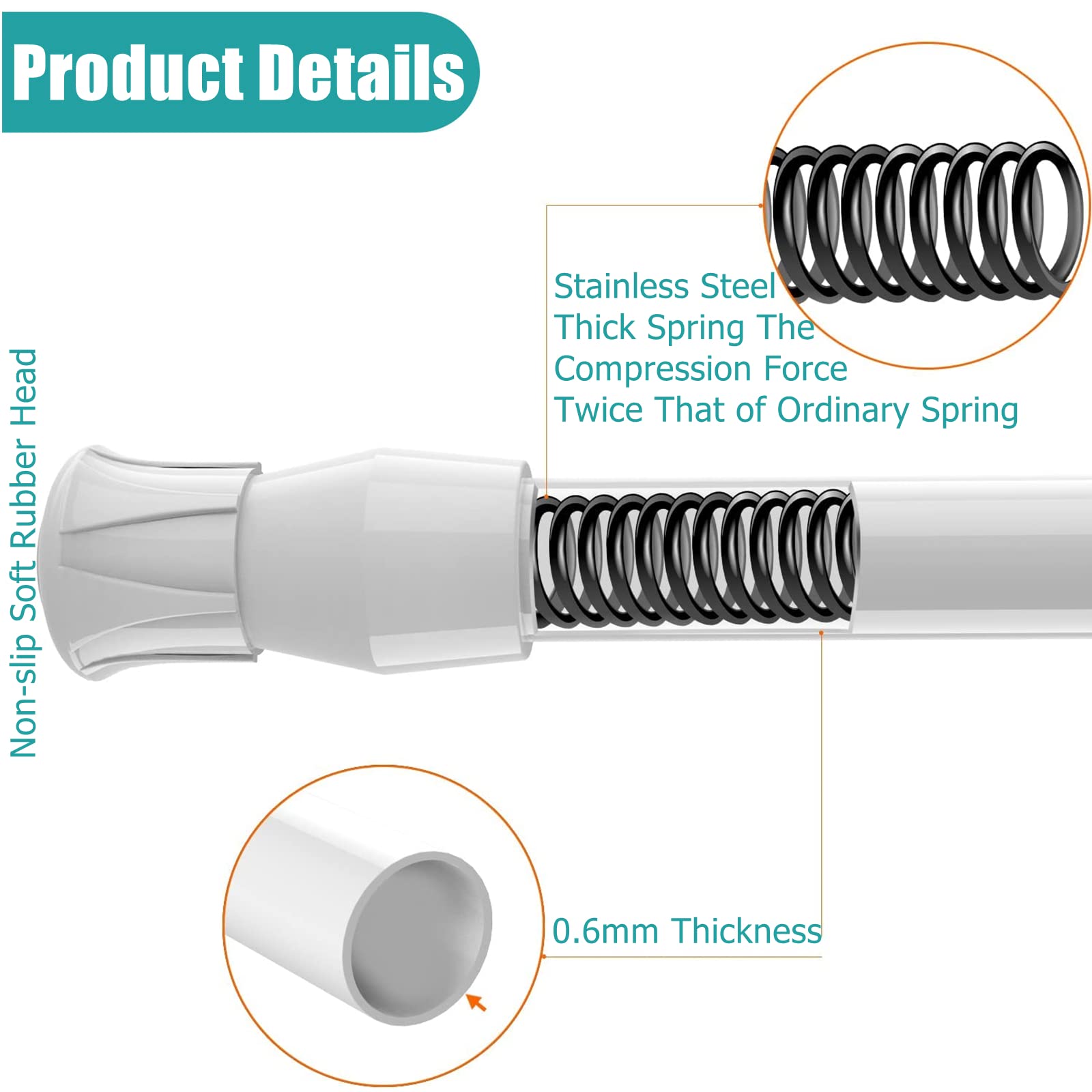 Snapklik.com : KUANVE 6 Pack Window Security Bars, Adjustable Sliding ...