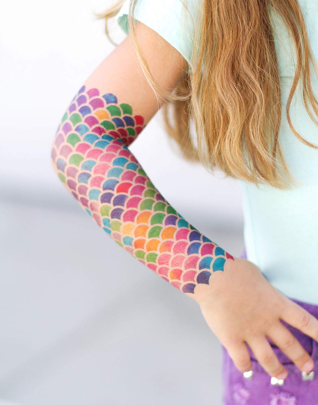 Mermaid Scales Tattoo Thigh