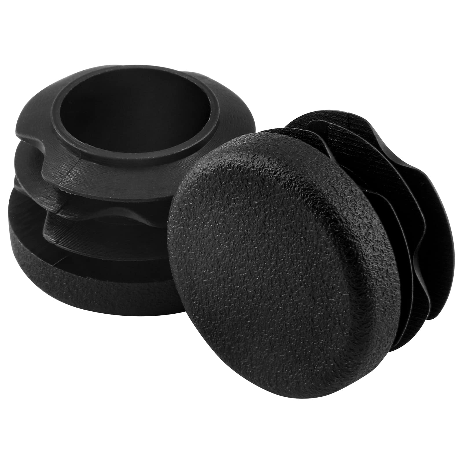 Amazon.com: Jiozermi 24 Pcs 1-1/8" Round Plastic Plug, Black Round ...