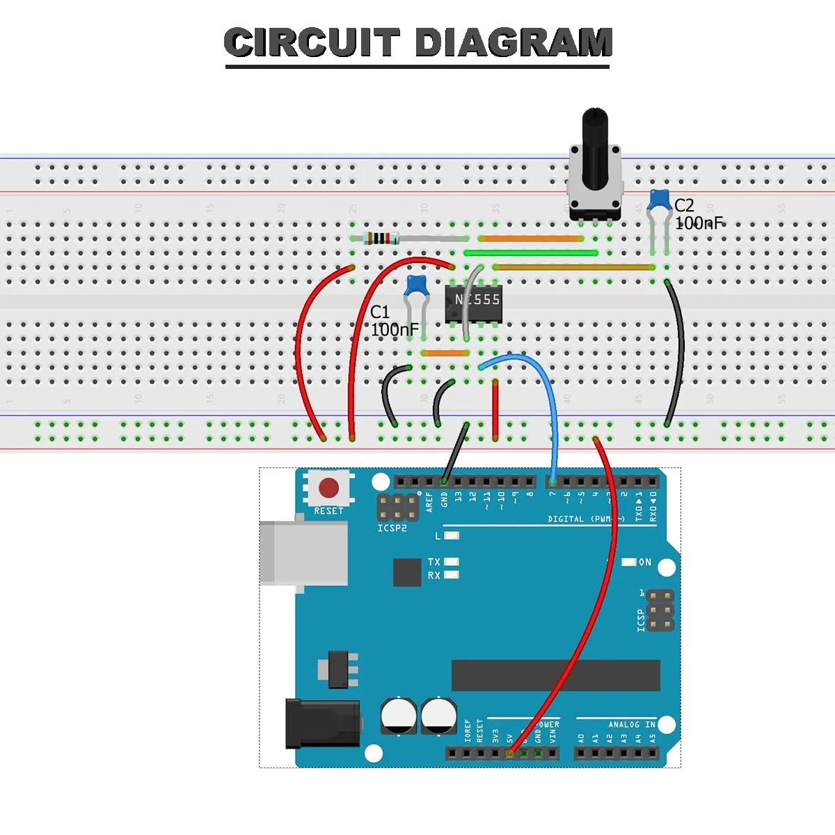 Snapklik.com : 50 Pcs NE555P Single Precision Timer NE555 IC Pulse ...