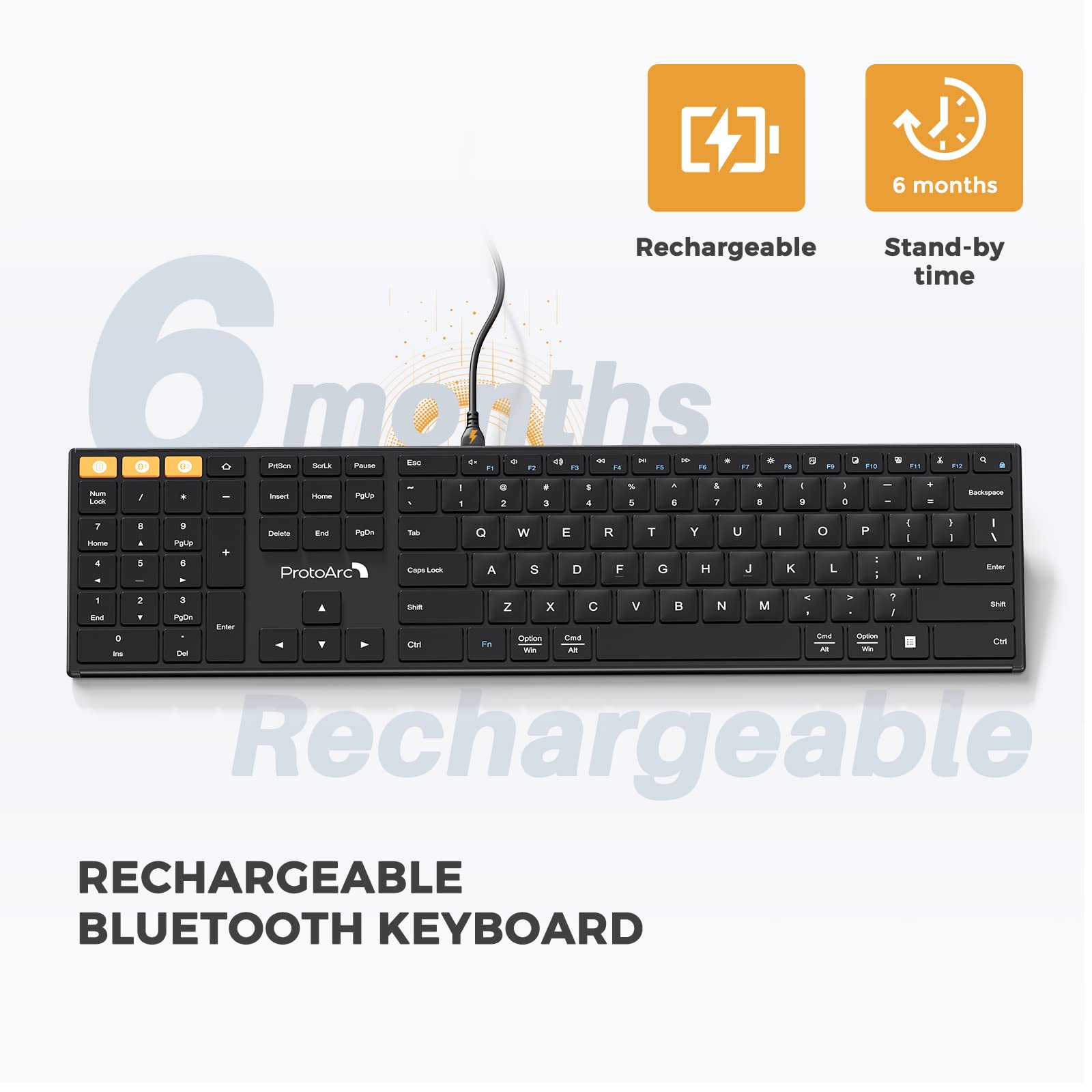 Snapklik.com : Wireless Left Handed Keyboard, XK21 Bluetooth Left ...